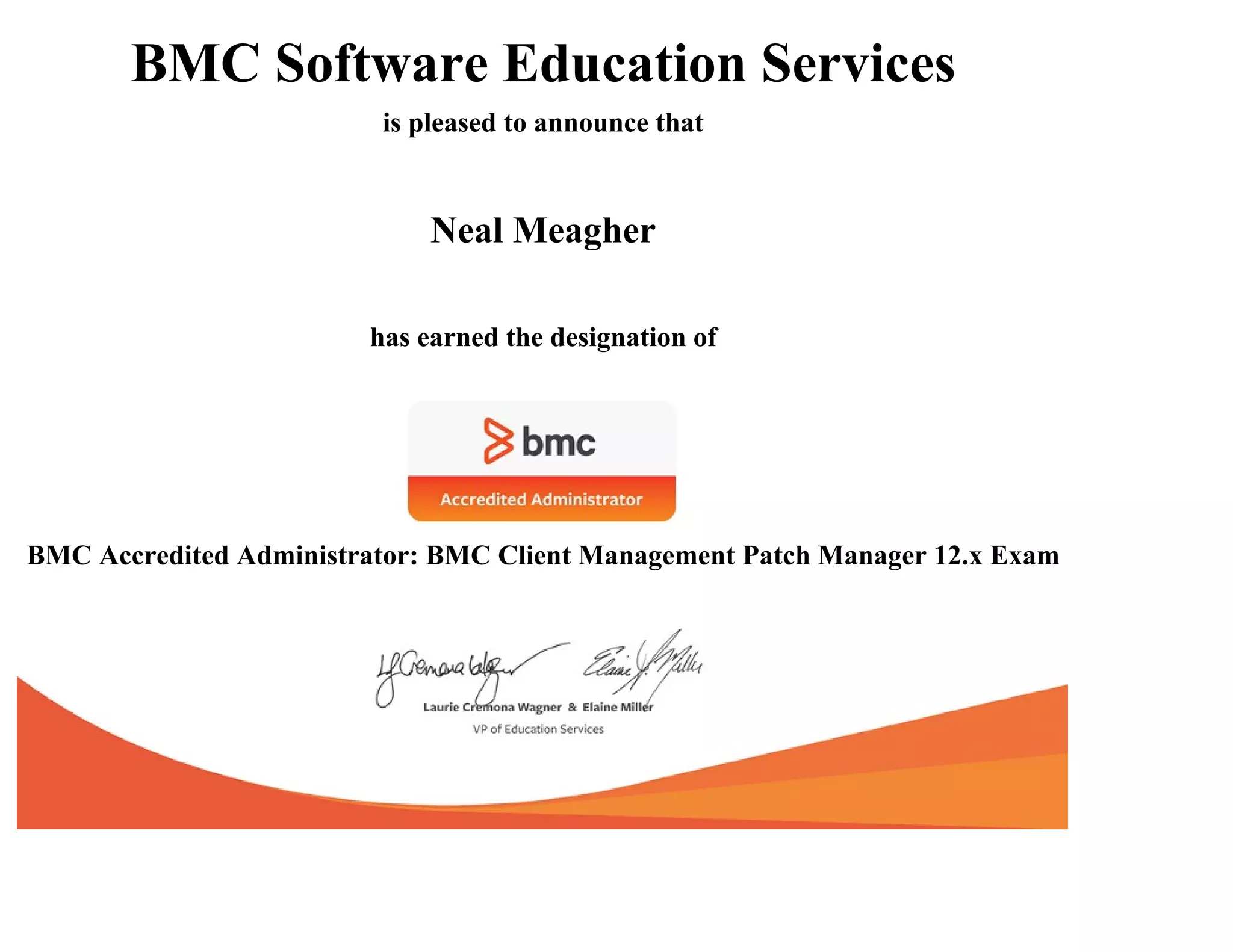 BCM Patch mgmt certificate | PPT