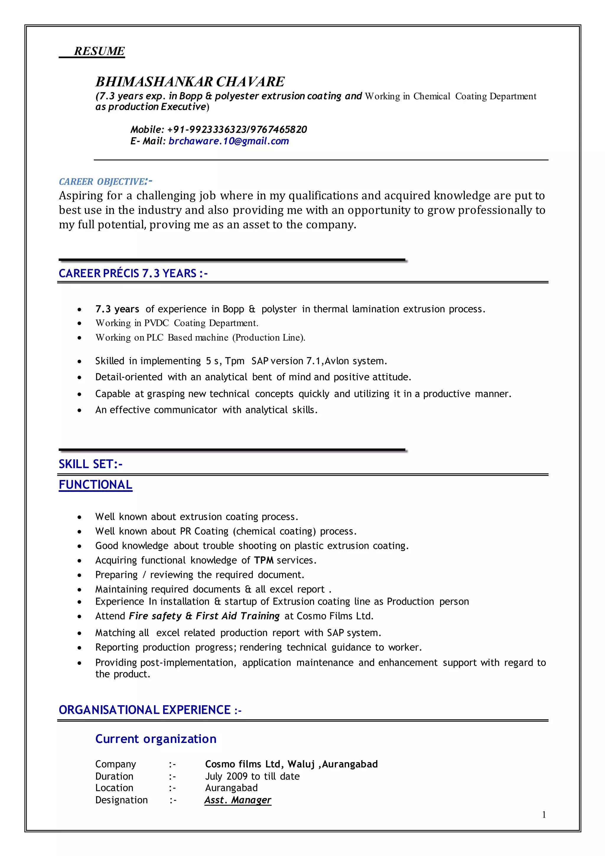 Brc Resume | DOCX