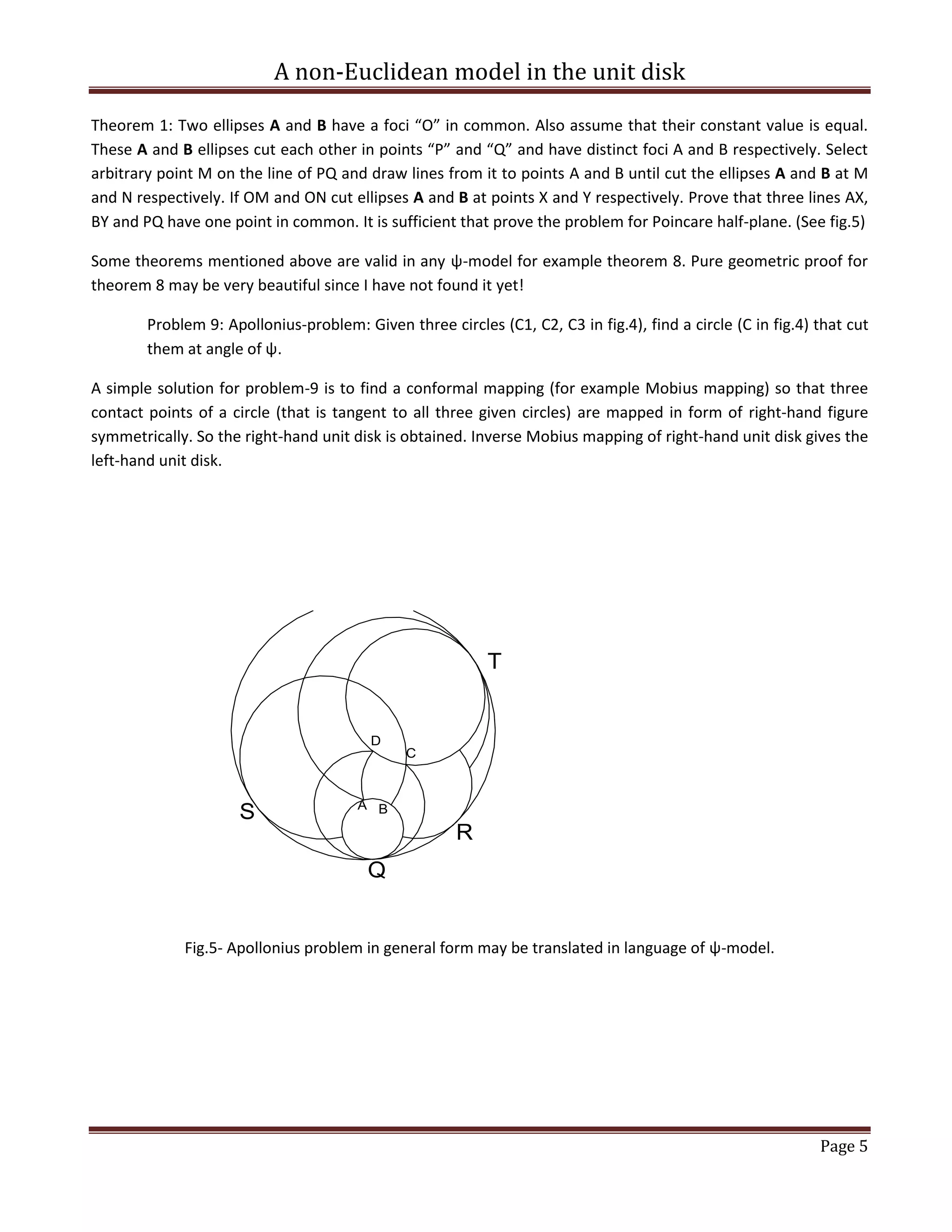 A non-Euclidean model | PDF