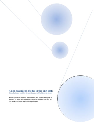 A non-Euclidean model | PDF