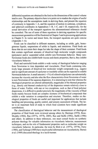 Rheology Of Fluid And Semisolid Foods Principles And Applications Food ...