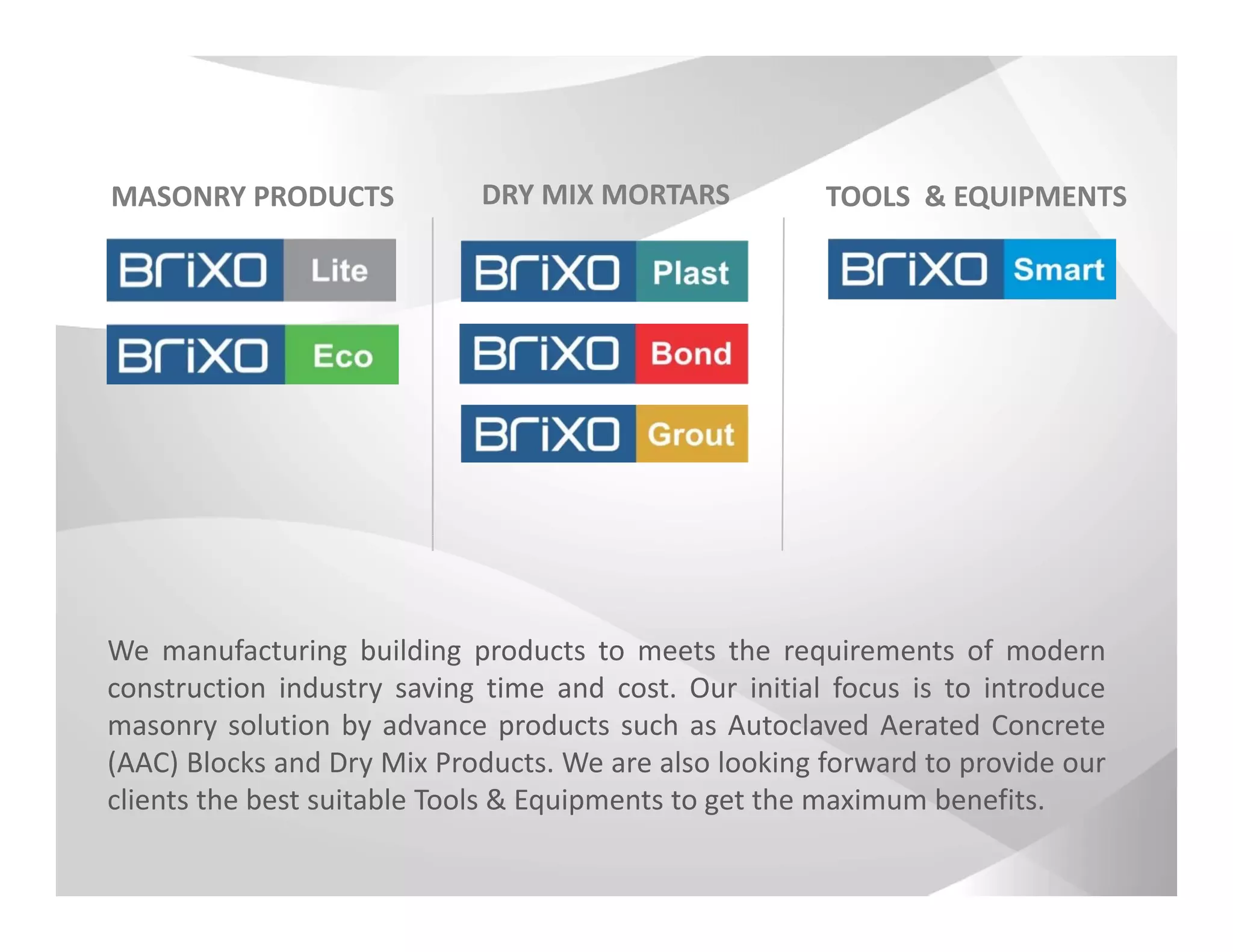 AAC Blocks BRIXO BUILDING PRODUCTS | PDF