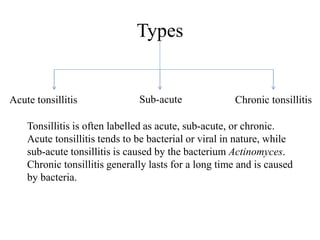 TONSILLITIS | PPTX