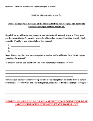 HVRP strength retreat worksheets (1) | PDF