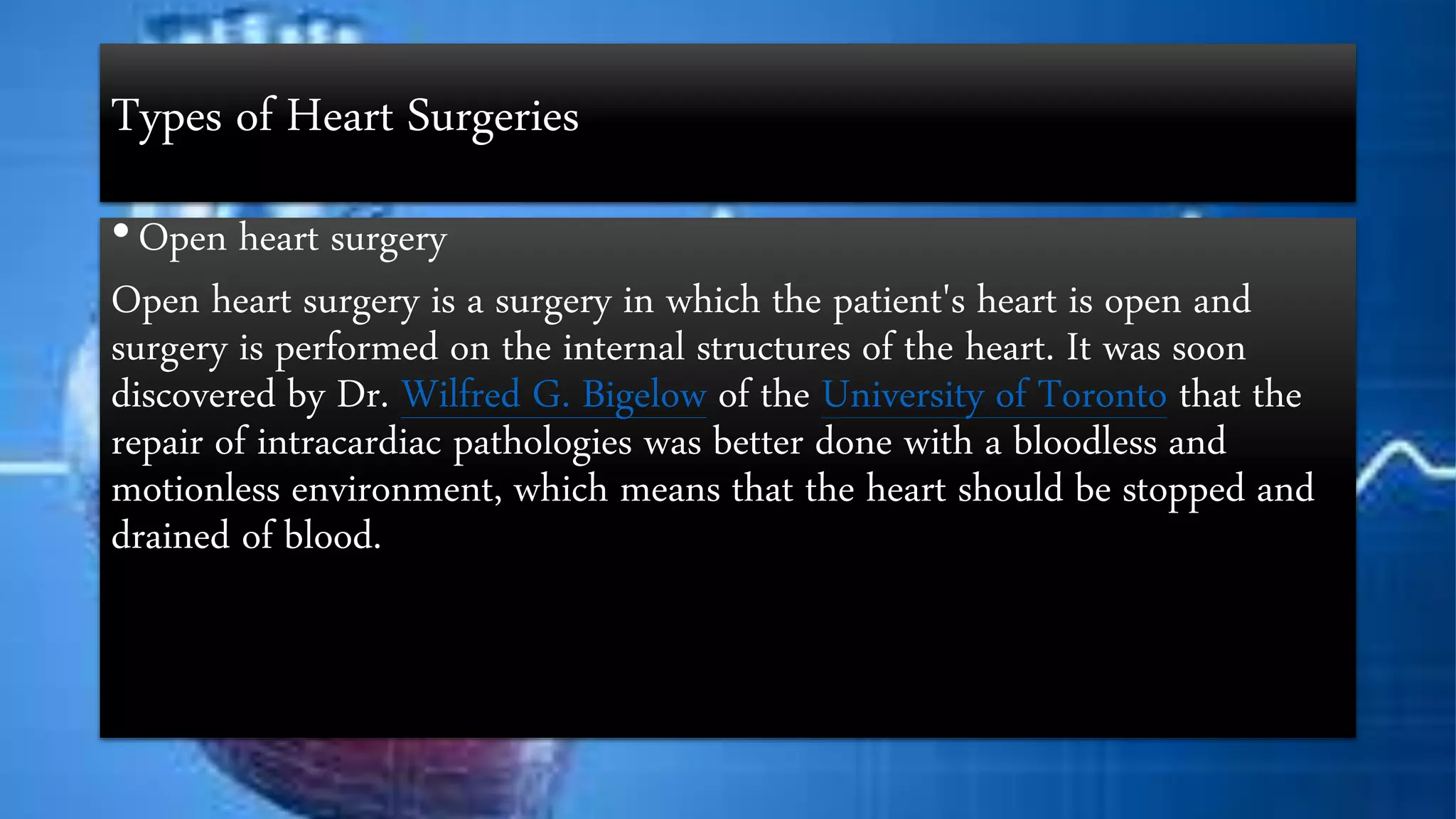 Types of heart Surgeries | PPTX