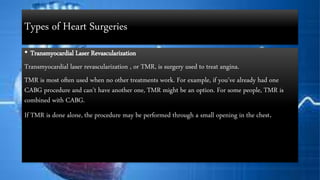 Types of heart Surgeries | PPTX