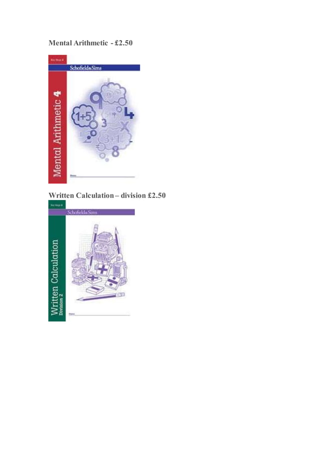 Schofield English & Maths | DOCX