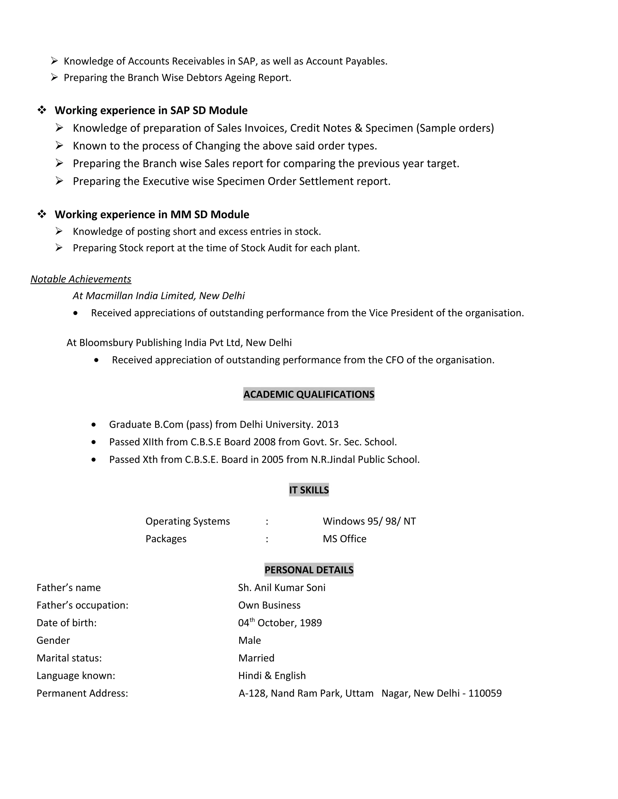Jatin Soni Resume(Updated) | DOC
