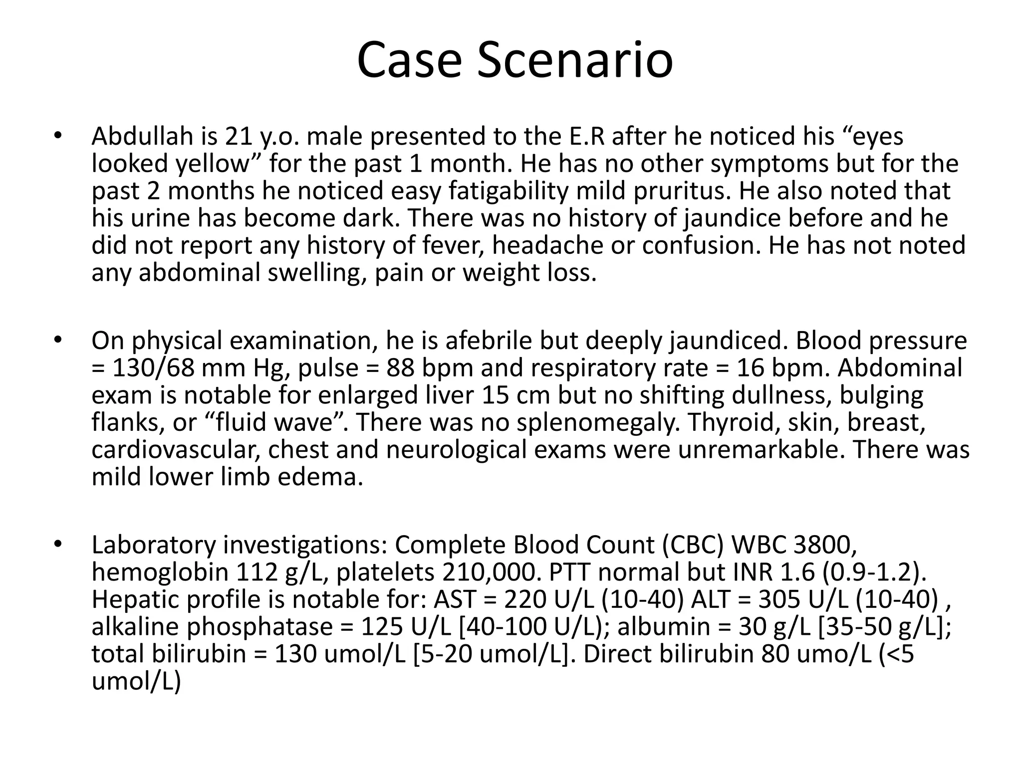 Clinical Case on Jaundice | PPTX