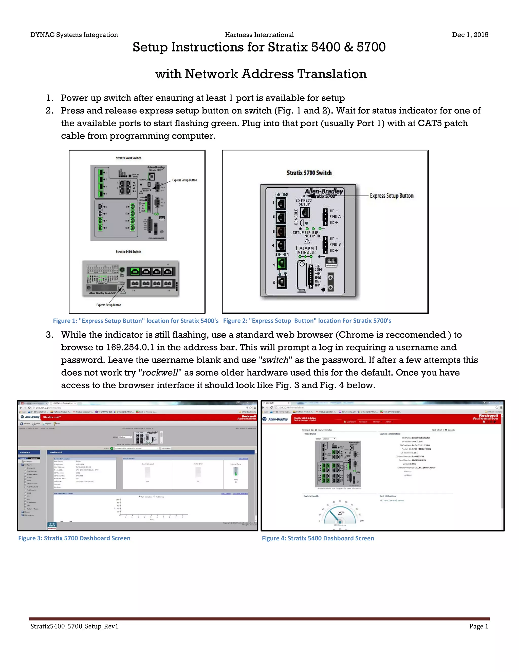 Stratix5400_5700_Setup_Rev1 | PDF
