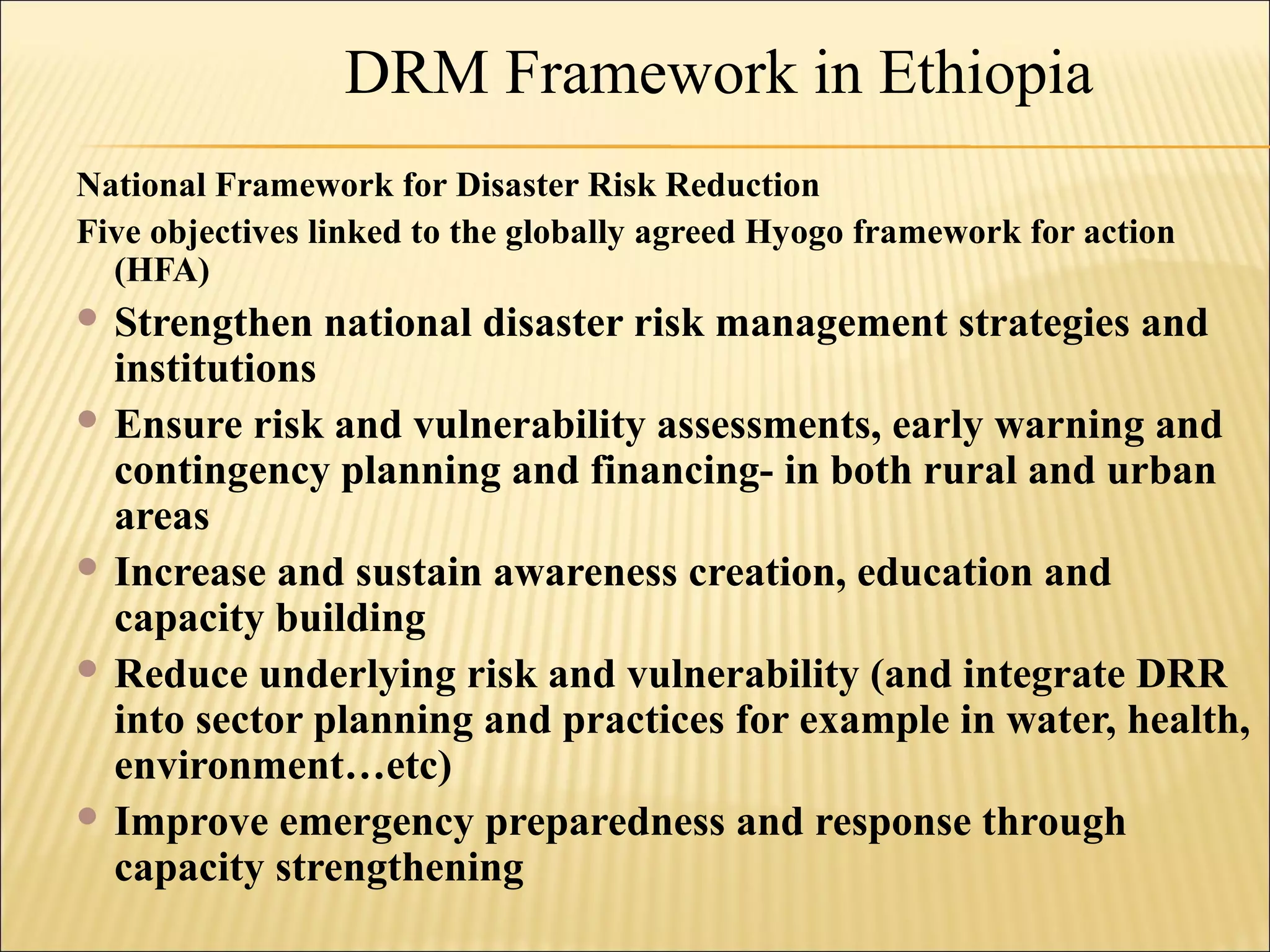DRM practice in Ethiopia and its Challenge ICPAC | PPT