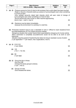 Computing 9691 Test Paper Question Paper Paper 3 Written Paper 3 For