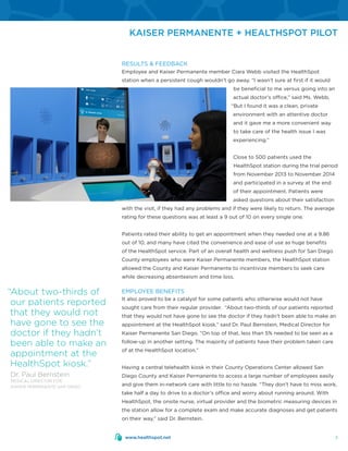 HealthSpot/Kaiser Permanente Case Study | PDF