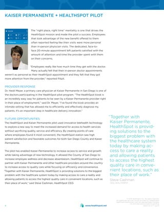 HealthSpot/Kaiser Permanente Case Study | PDF