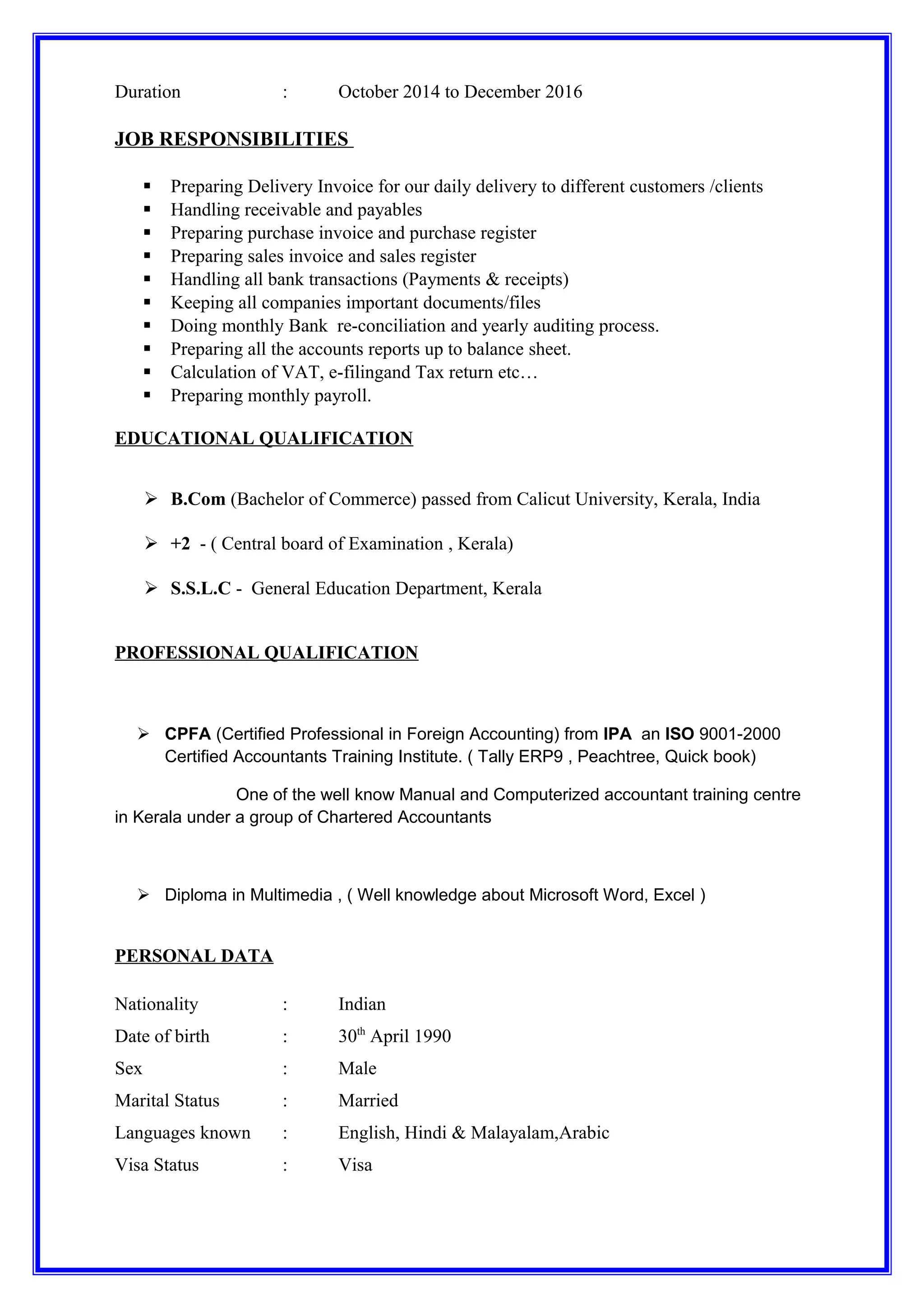 CV-shafi-new 2016 | DOC