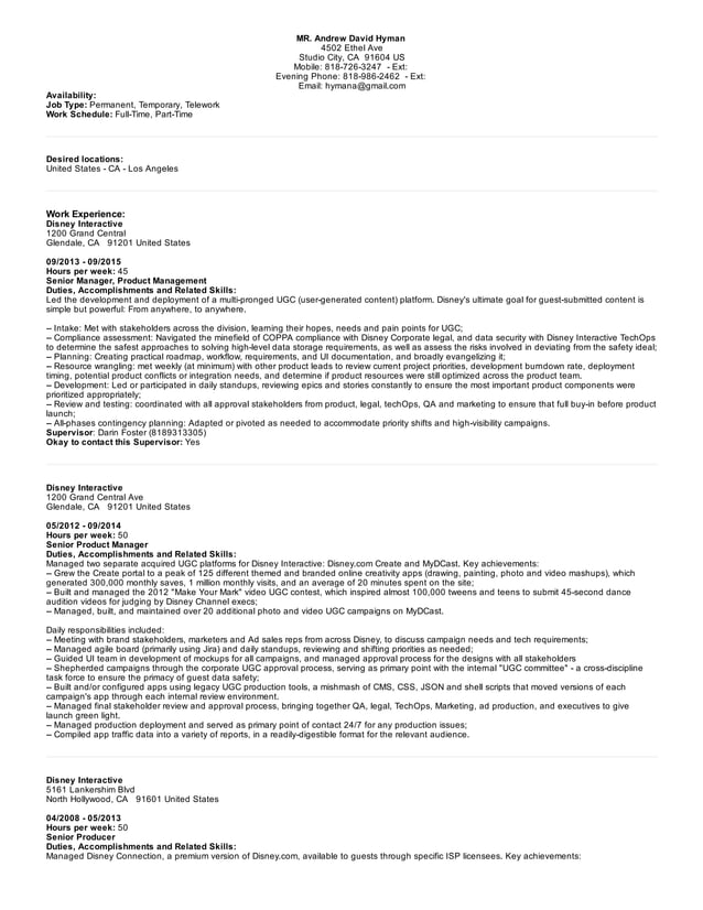 Andrew_Hyman_gov_resume | PDF | Internet | Computing