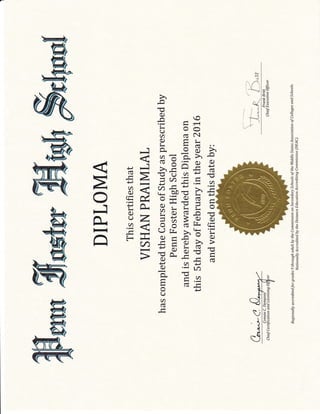 PENN FOSTER DIPLOMA | PDF