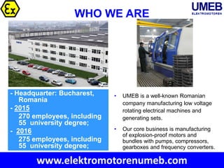 UMEB presentation June 2016 | PDF | Manufacturing Industry | Industries