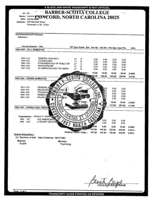 LaMont Smith Official Transcripts | PDF