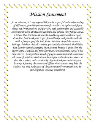 Mission Statement 2 | DOCX