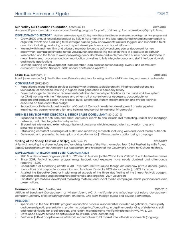 Heather Filgate Resume | PDF