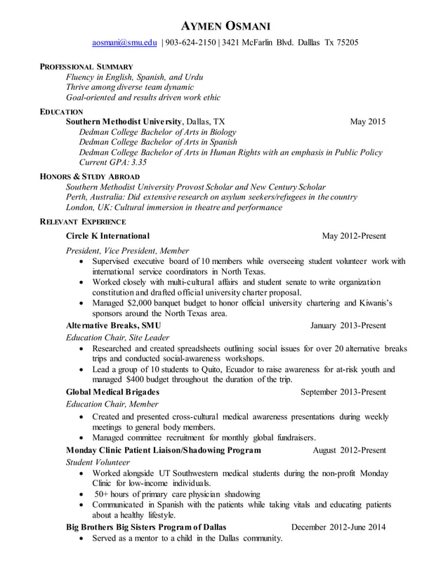 Current Resume | PDF