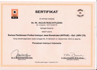 Training certificate PII | PDF