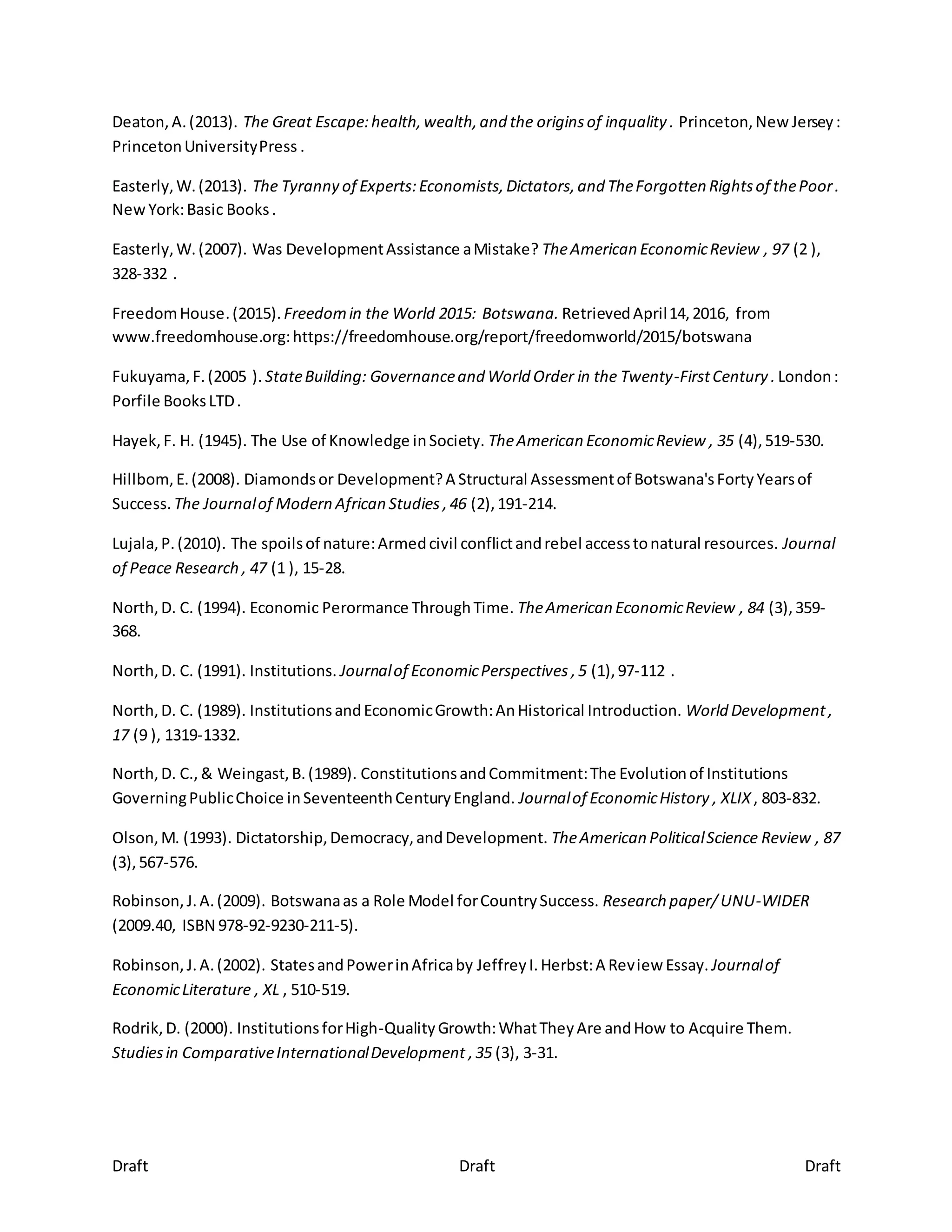Institutions and economic development | DOCX
