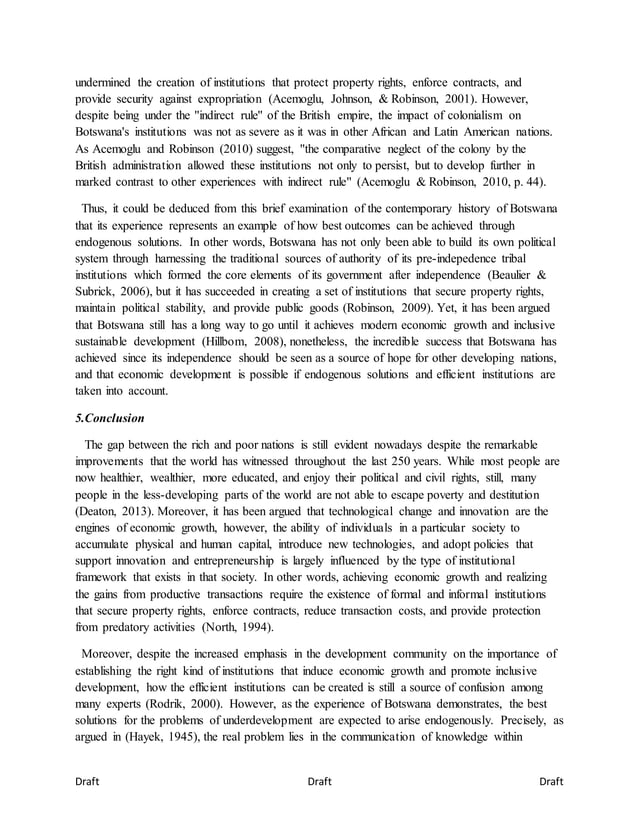 Institutions and economic development | DOCX