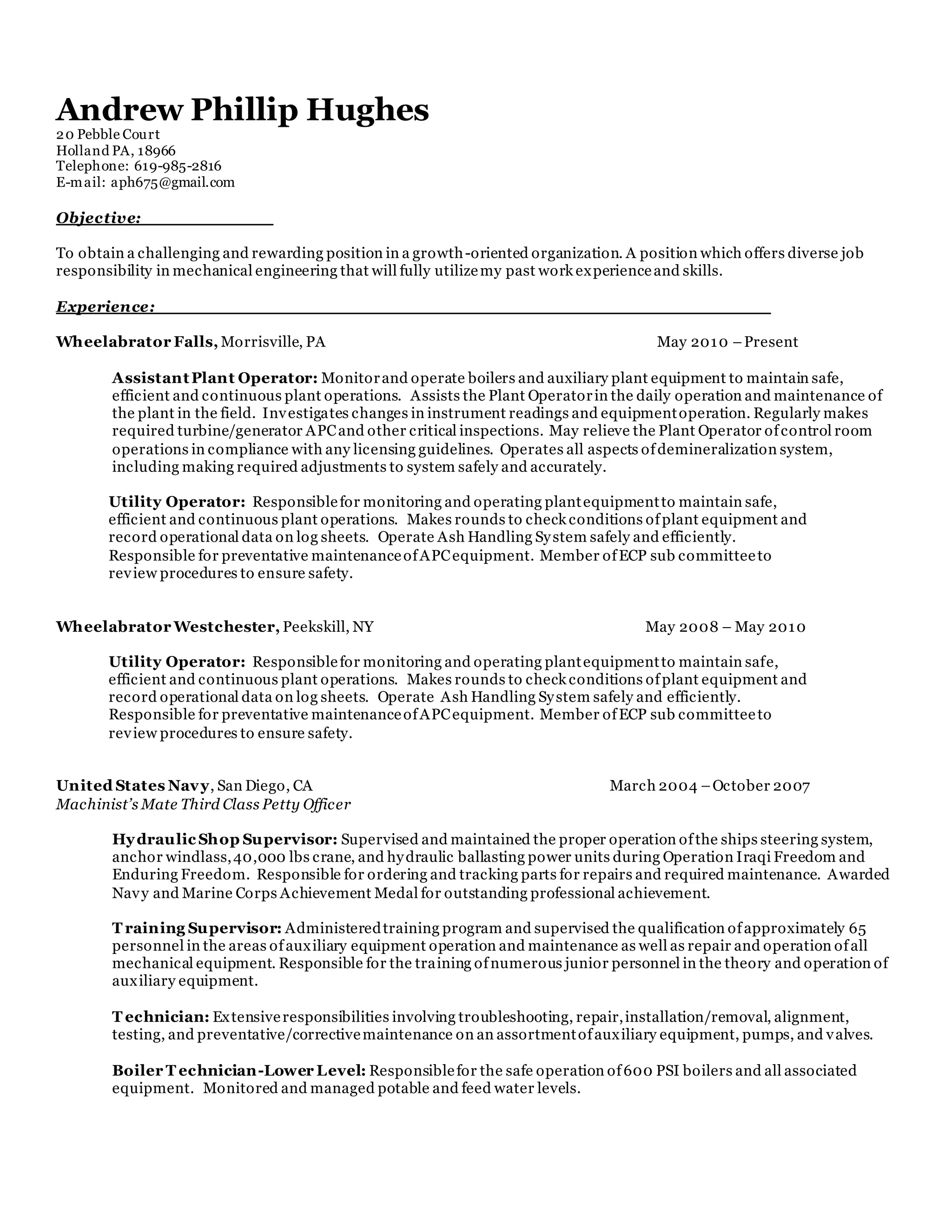 Andrew Resume | PDF