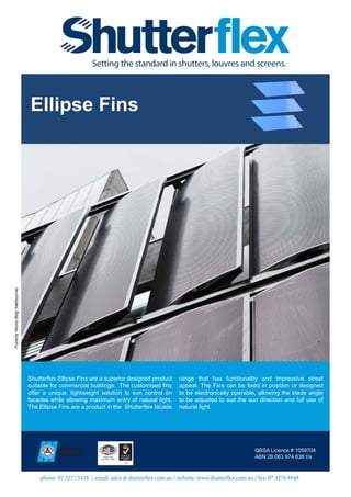 Shutterflex Proprietary Screen Systems | PDF