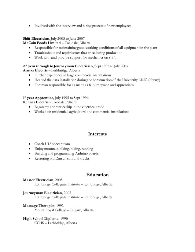 Resume | DOCX | Careers