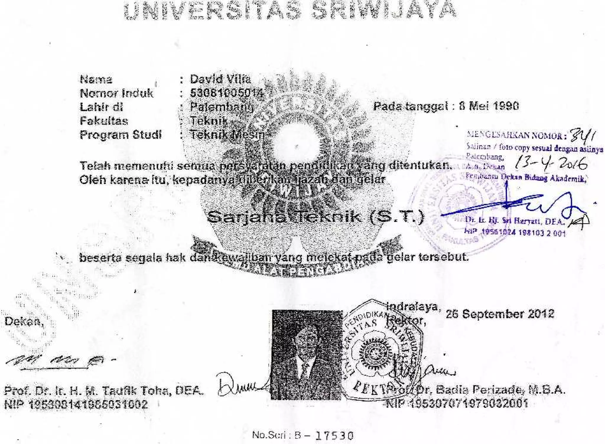 Ijazah Legalisir | PPT