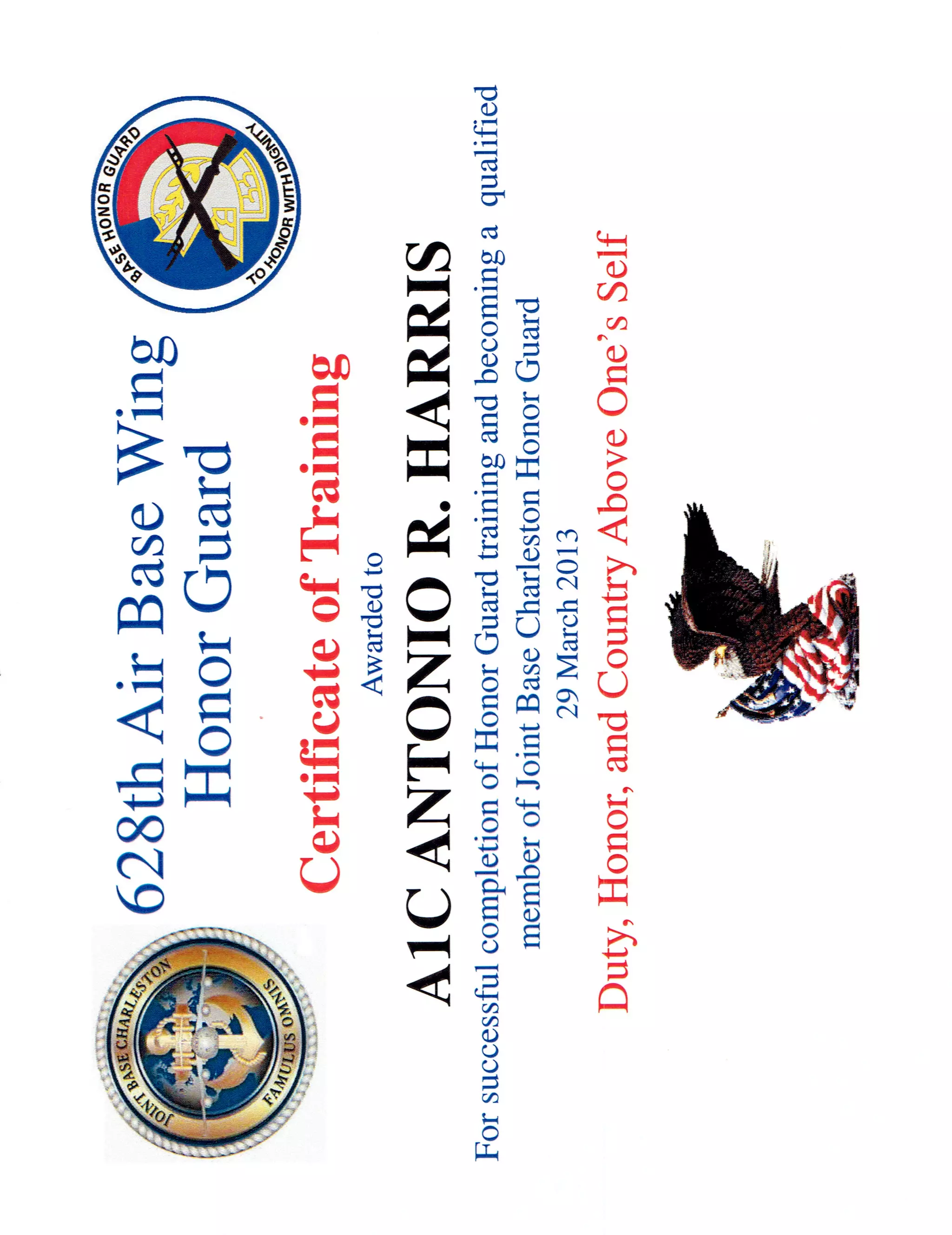 Honor Guard Certificate | PDF