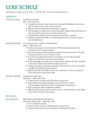 Luke Schulz Resume 1 (2) | PDF