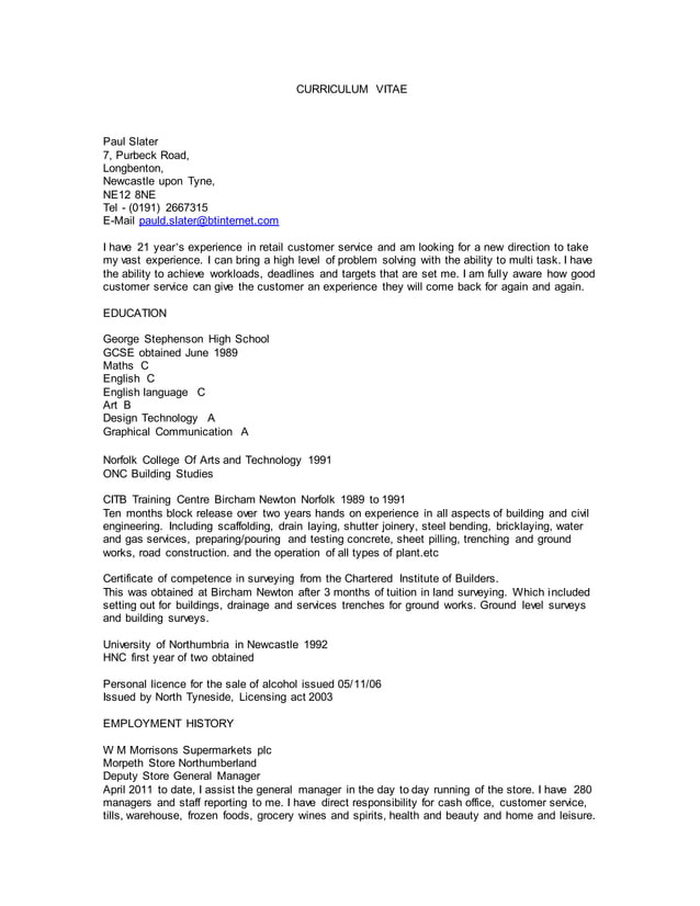 Paul.Slater-1 CV | PDF