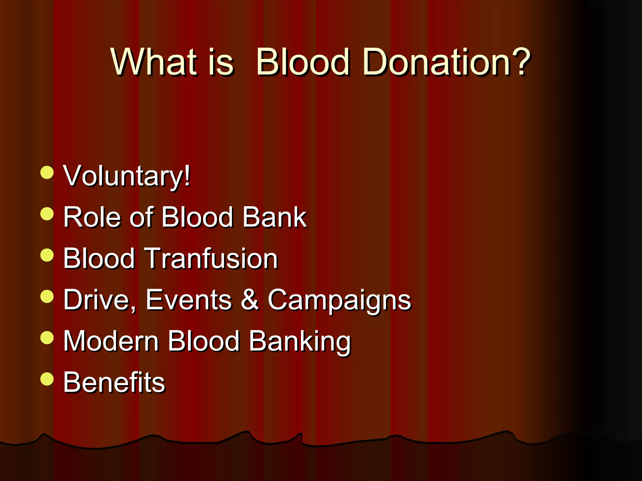 Modern Blood Banking in India PPT | PPT