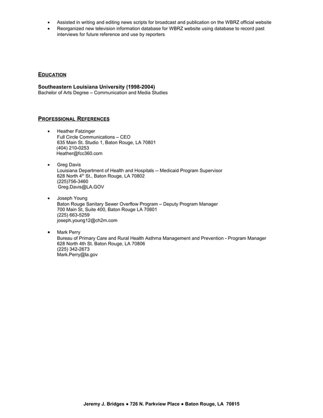 Jeremy Bridges-Resume | PDF