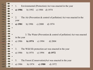 laws of environmental protection - India | PPT
