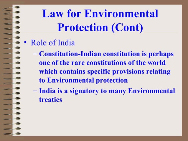 laws of environmental protection - India | PPT | Environment | Science
