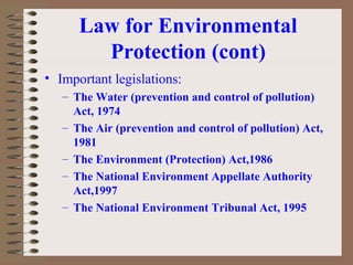 laws of environmental protection - India | PPT