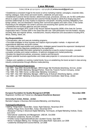 Lana Murad-CV- Updated April 2016 | PDF