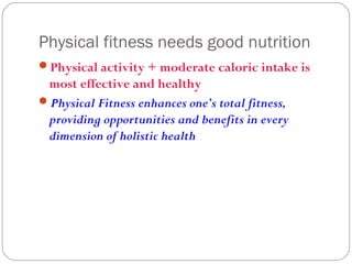 Physical activity, nutrition, and stress management | PPT