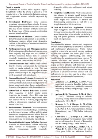 Exploring the Relationship between Cartoons and Compassion towards ...