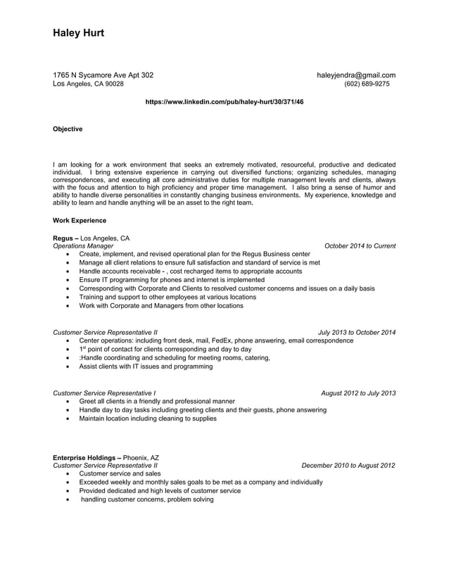 Haley Hurt Resume 2 | DOC