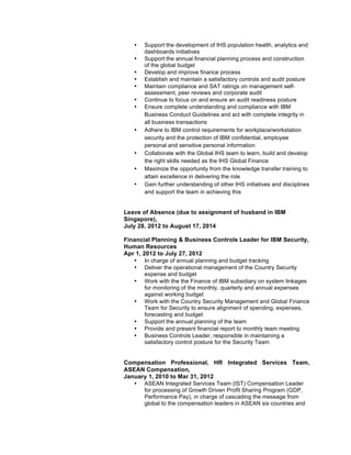 Work Experience | PDF