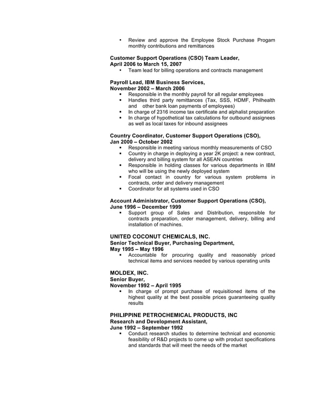 Work Experience | PDF