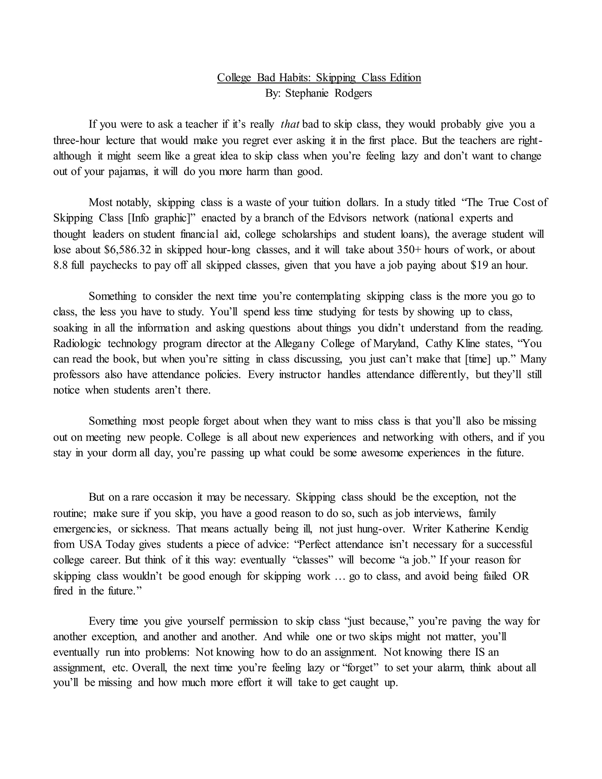 missing class BP | PDF