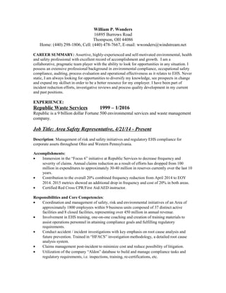 Will resume NEW 1 | PDF