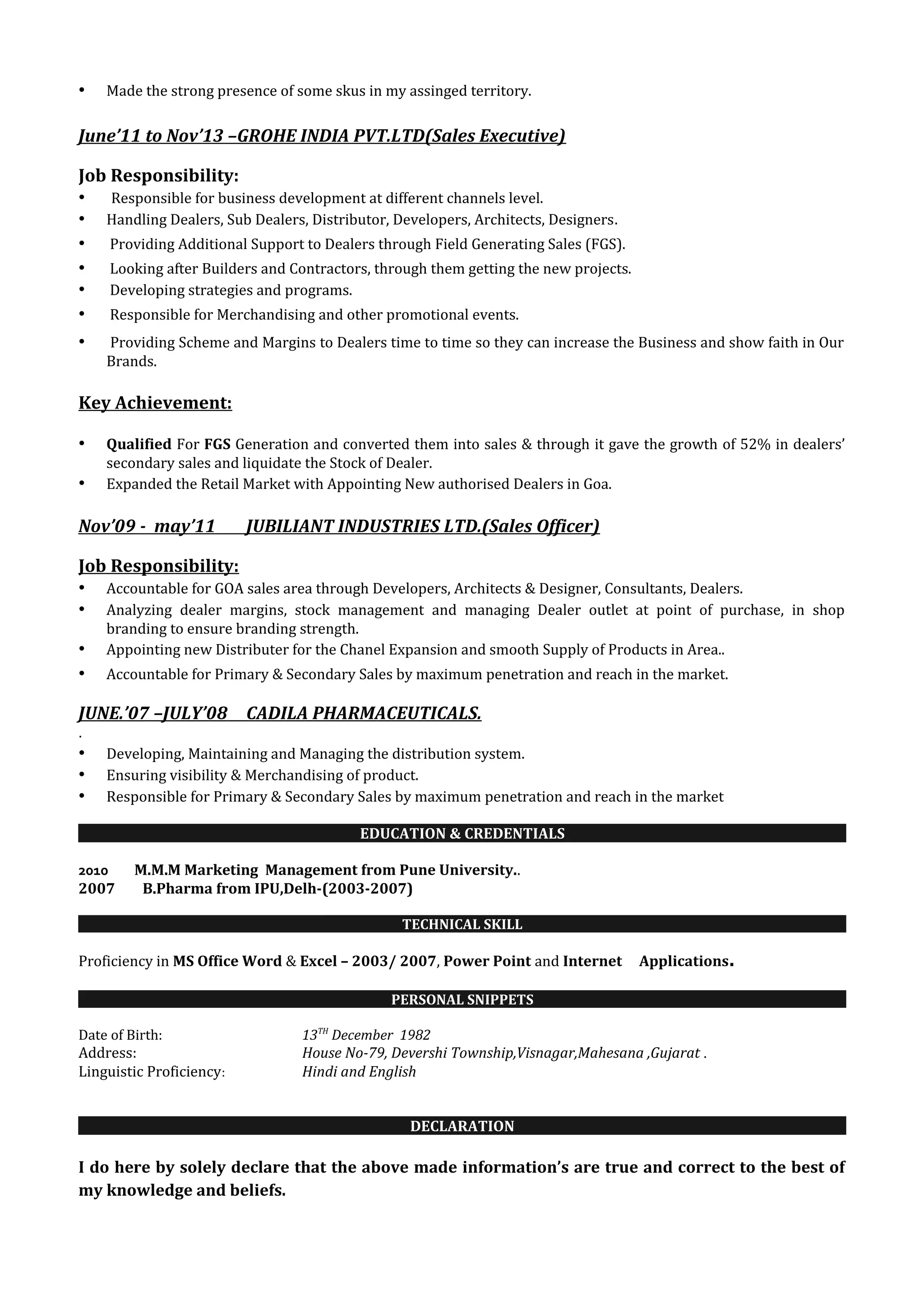 pankaj kumar new resume | DOC